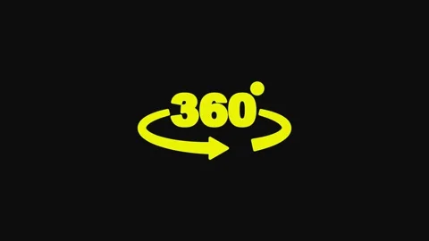 360 Degree View Icon Stock Footage ~ Royalty Free Stock Videos | Pond5