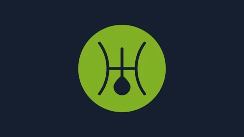 Yellow Ancient astrological symbol of Ur... | Stock Video | Pond5