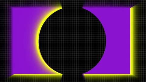 yellow and purple animation template wit... | Stock Video | Pond5