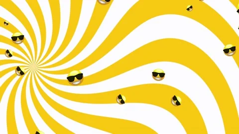 Yellow Animated Background Smiley Emotic... | Stock Video | Pond5