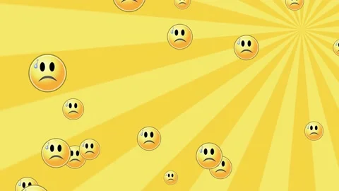 Yellow Animated Background Smiley Emotic... | Stock Video | Pond5