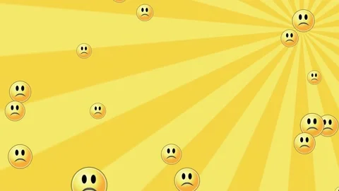 Yellow Animated Background Smiley Emotic... | Stock Video | Pond5