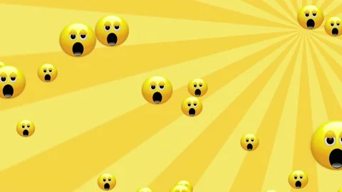 Yellow Animated Background Smiley Emotic... | Stock Video | Pond5