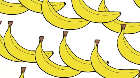 Yellow Bananas Fruits Background Animati... | Stock Video | Pond5