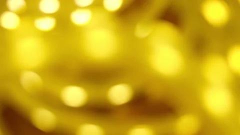 yellow bokeh led strip lighting blurs cl... | Stock Video | Pond5