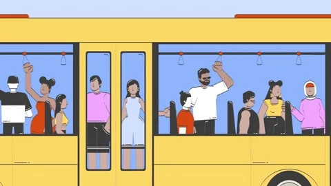 Bus Animation Stock Videos – Royalty-Free HD & 4K Videos