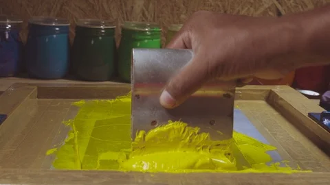 yellow color dripping from handle screen... | Stock Video | Pond5