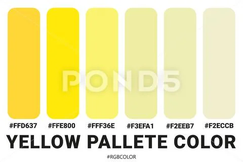 Yellow Color Palettes Stock Illustration ~ #213853636