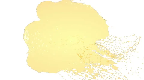 yellow drops falling on white screen. Wa... | Stock Video | Pond5