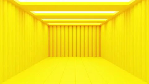Yellow Empty Interior Space Room with Mo... | Stock Video | Pond5
