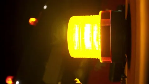 Flashing Yellow Light Stock Footage ~ Royalty Free Stock Videos | Pond5