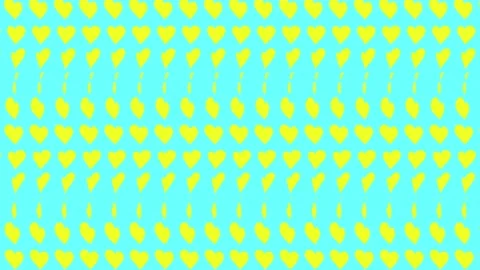 Yellow Heart shape Moving wave animation... | Stock Video | Pond5