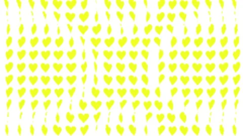 Yellow Heart shape Moving wave animation... | Stock Video | Pond5