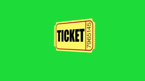 Yellow raffle ticket appearing contest c... | Stock Video | Pond5