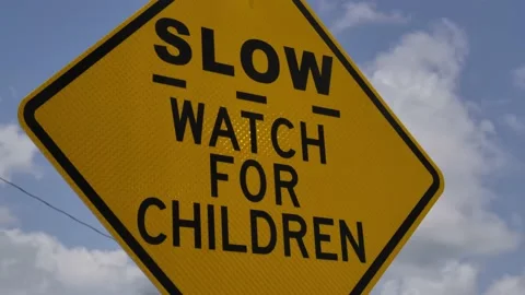 5Km Slow Sign Stock Footage ~ Royalty Free Stock Videos | Pond5