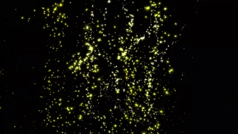 Yellow sparkles motion graphics with nig... | Stock Video | Pond5
