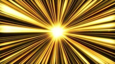 Yellow Speed Lines Animation. Radial Loo... | Stock Video | Pond5