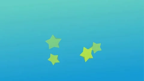 yellow stars effect background and 2d an... | Stock Video | Pond5
