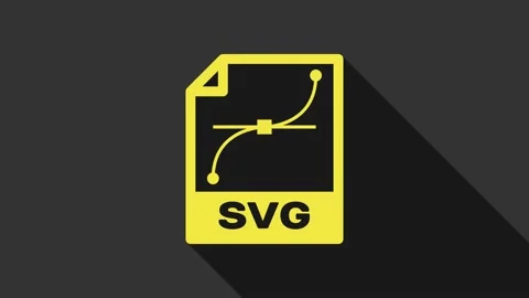 Yellow SVG file document. Download svg b... | Stock Video | Pond5
