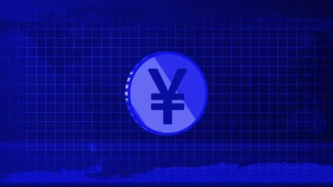 Yen coin animation against earth map ba... | Stock Video | Pond5