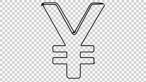 Yen currency icon Animation hand drawing... | Stock Video | Pond5