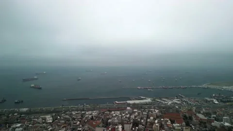 the Yenikapi and the Marmara Sea with ca... | Stock Video | Pond5