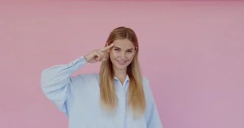 Yes, sir. Strict woman saluting with res... | Stock Video | Pond5