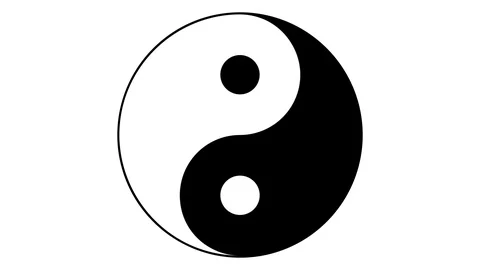 Yin Yang animation on transparent backgr... | Stock Video | Pond5