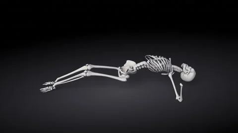 Yoga Upward Facing Pose Of Human Skeleta... | Stock Video | Pond5