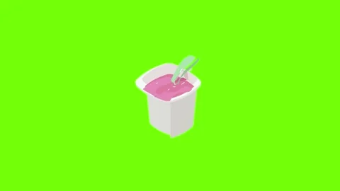 Yogurt icon animation | Stock Video | Pond5
