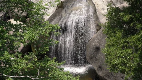Yosemite Cascade Falls Trees Sierra Neva... | Stock Video | Pond5