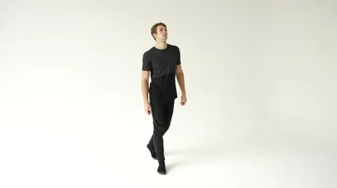 Young athletic dancer dancing in studio ... | Stock Video | Pond5