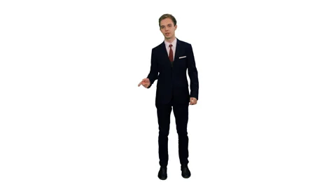 Young attractive presenter standing in s... | Stock Video | Pond5
