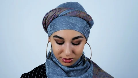 young beautiful arabic woman with genero... | Stock Video | Pond5