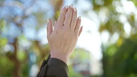 Young beautiful hispanic woman clapping ... | Stock Video | Pond5