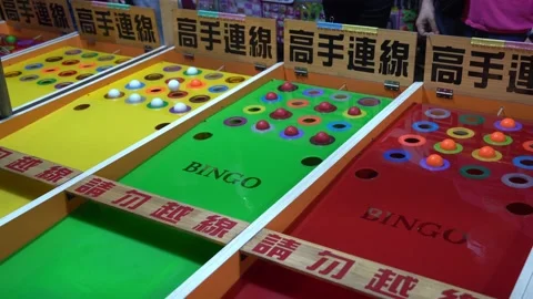 Young boy playing traditional bingo game... | Stock Video | Pond5