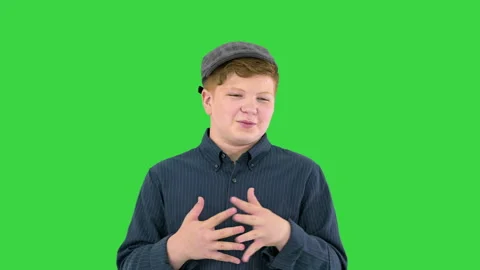 Young boy telling a story to camera on a... | Stock Video | Pond5