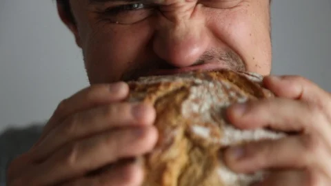 Eating Bread Stock Video Footage | Royalty Free Eating Bread Videos | Pond5