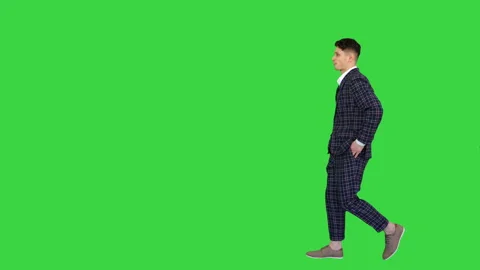 Young cool elegant man walking by on a G... | Stock Video | Pond5