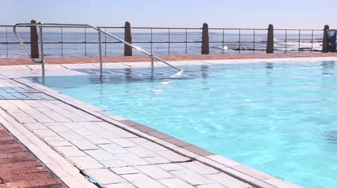 Exiting Pool Stock Footage ~ Royalty Free Stock Videos | Pond5