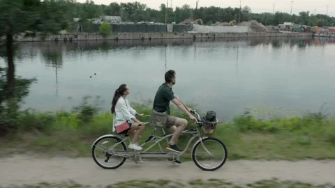 Tandem Bike Stock Footage ~ Royalty Free Stock Videos | Pond5