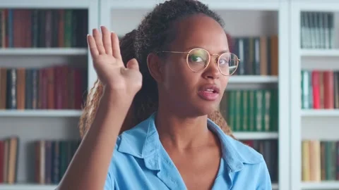 Young determined bold African American w... | Stock Video | Pond5