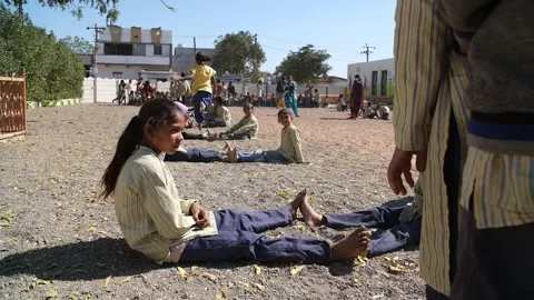 Young elementary school girls are clappi... | Stock Video | Pond5