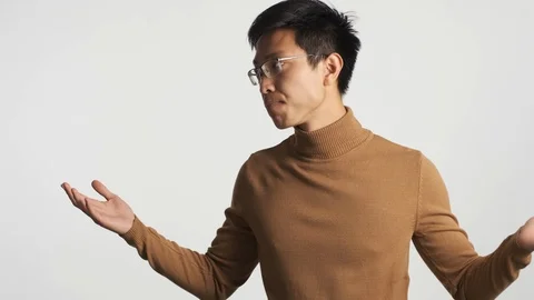 Asian Guy Expression Stock Video Footage | Royalty Free Asian Guy ...