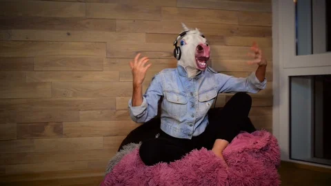 Freaky Mask Stock Footage ~ Royalty Free Stock Videos | Pond5