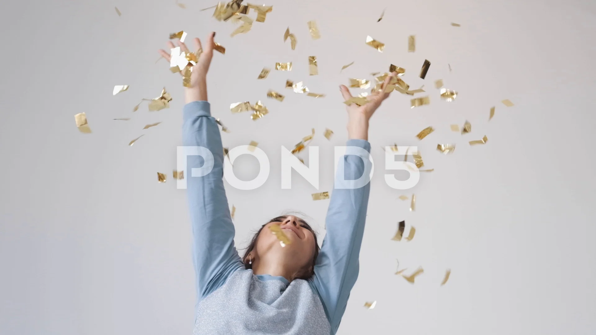 Woman Throwing Confetti