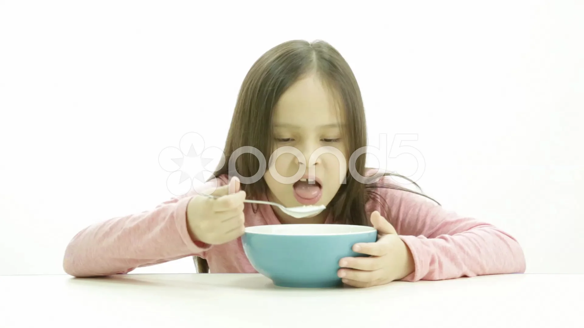 Girl Eating Cereal