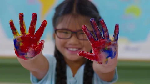 4 Girls Fingerpaint Stock Videos – Royalty-Free HD & 4K Videos