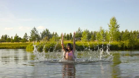 Girl Splash Stock Footage ~ Royalty Free Stock Videos | Page 3