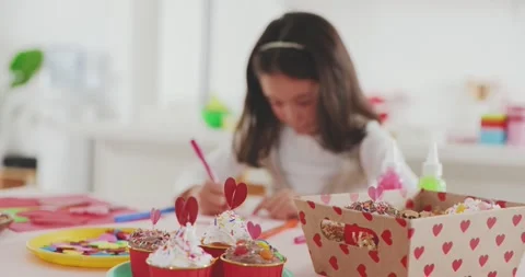 Young girl playing with colorful craft p... | Stock Video | Pond5